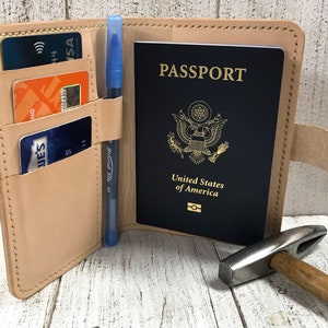 Leather Passport Wallet Pattern, PDF Digital Download, Beginner DIY ...