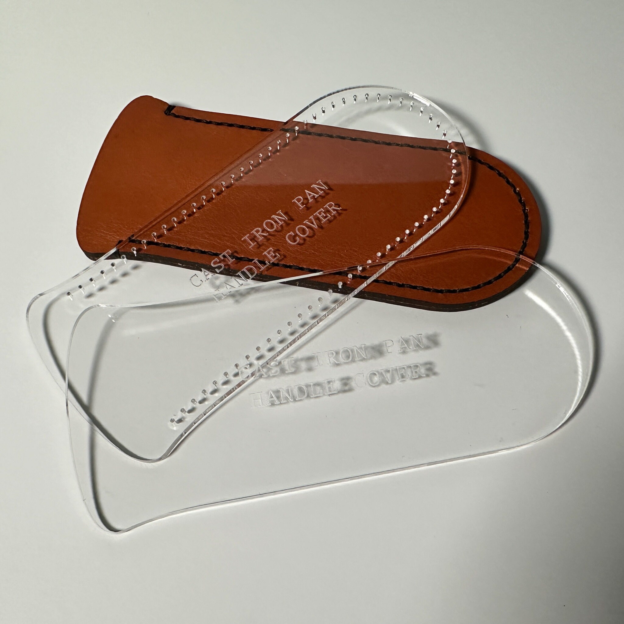 Acrylic Template, Leather Pan Handle Cover, Cast Iron Skillet, Pattern ...