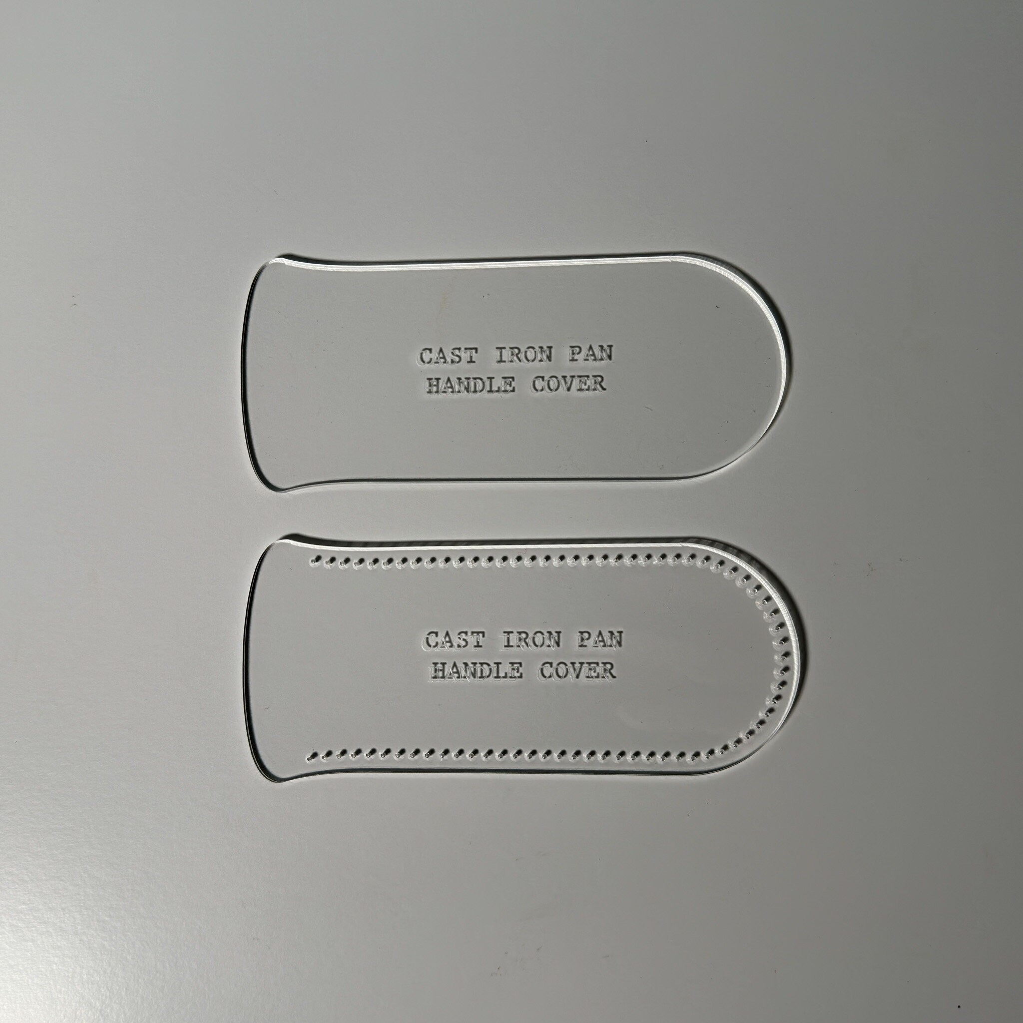 Acrylic Template, Leather Pan Handle Cover, Cast Iron Skillet, Pattern ...