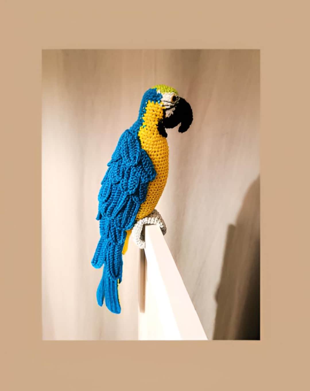 ARA PARROT -PARROT / English Pattern and French Pattern - Crochet ...