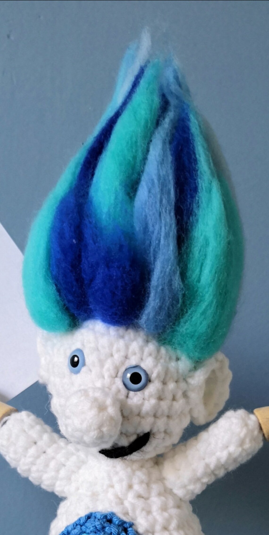 Tutoriel TROLL BLANC bleu AMIGURUMI pattern modèle | Etsy France