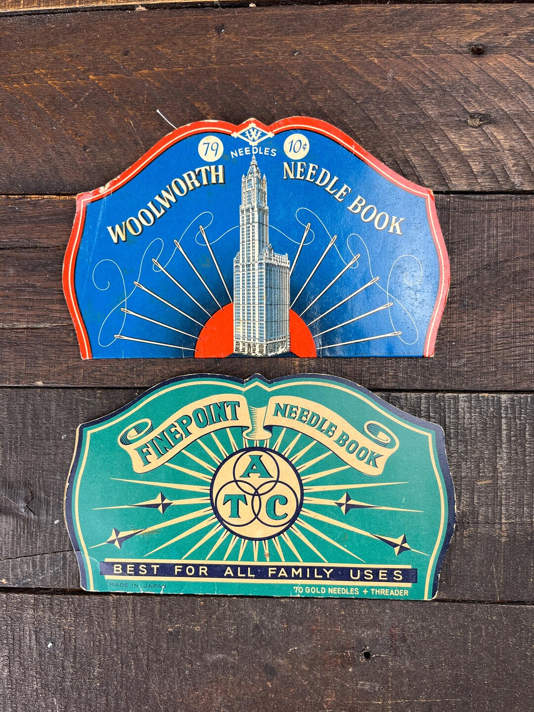 Vintage Sewing Needle Book: WOOLWORTH or FINEPOINT Booklets 1940s ...