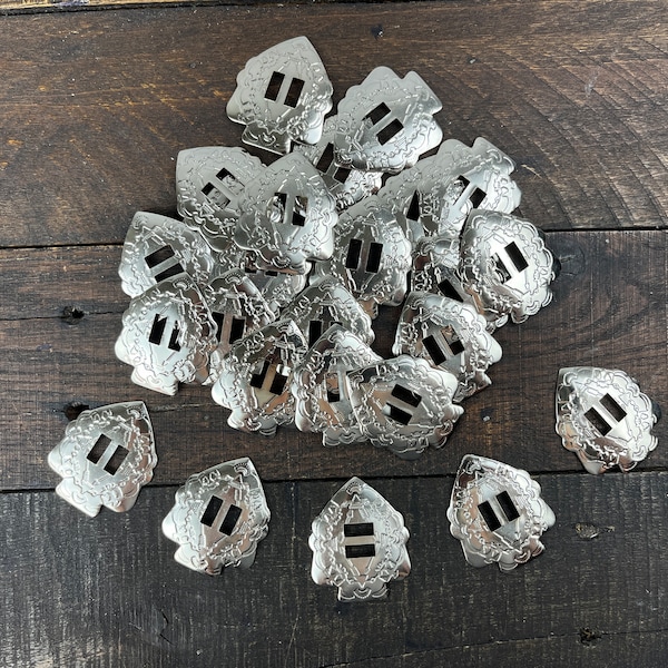 Silver Conchos - Etsy