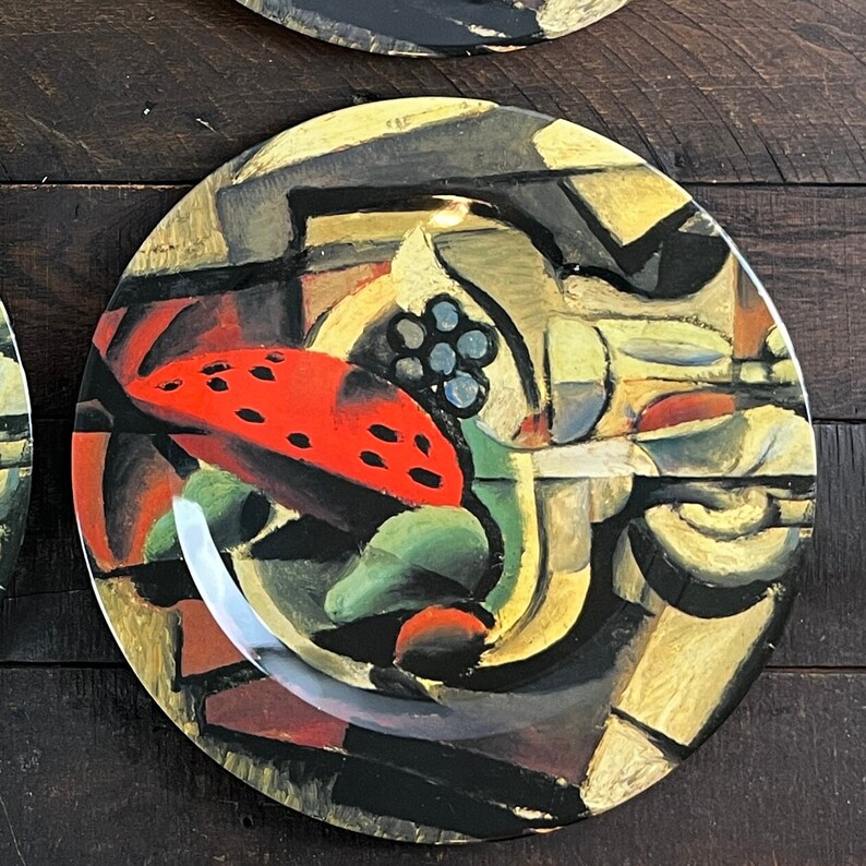 Vintage Tin Plates 10-inch Round Set of 4 Salvador Dali 1920s Still ...