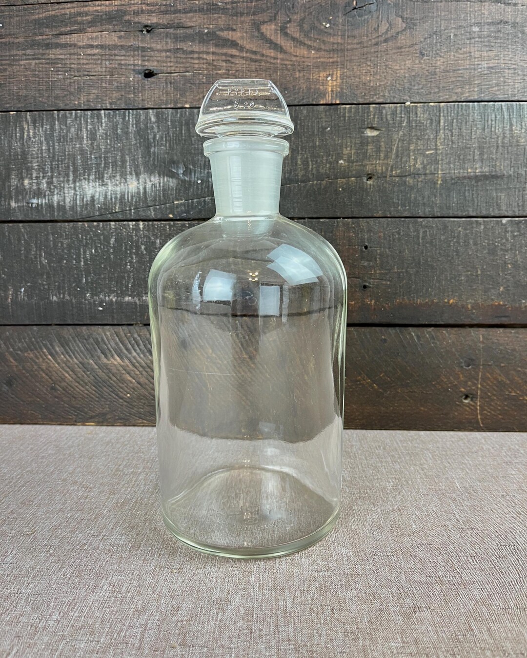 Vintage Pyrex Medicine Bottle With Stopper Large 1960s Apothecary ...