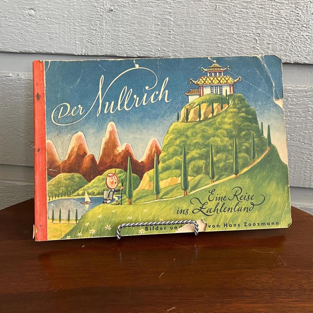 Vintage Rare German Childrens Book Der Nullrich 1950s Literature ...