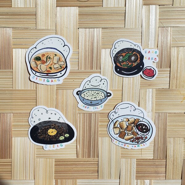 Cute Filipino Food Stickers - Etsy