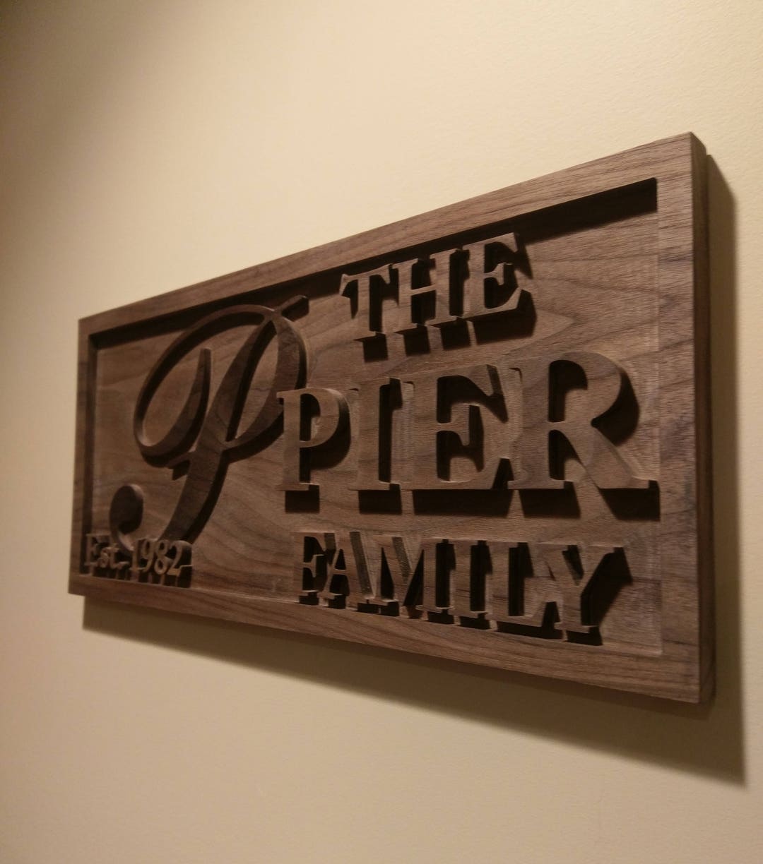 Custom Family Last Name Sign - Etsy