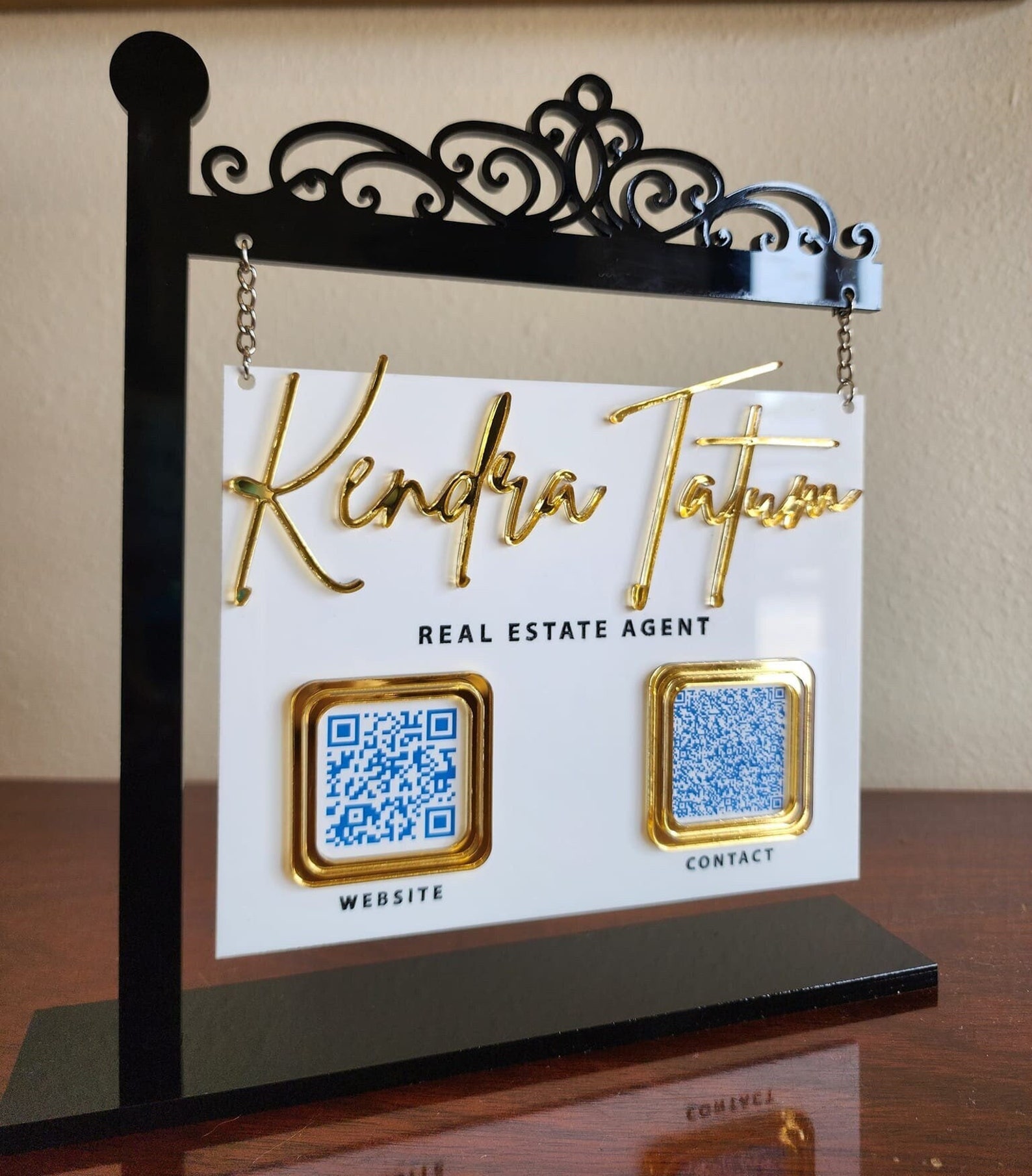 Hanging Qr Code Sign-digital FILE Download-glowforge File-laser Cut ...