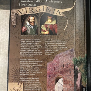 400TH Anniversary Jamestown Anniversary Silver Dollar Collection and ...