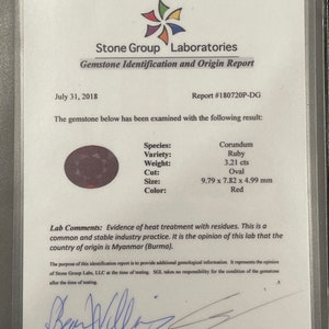 Burmese Oval Ruby 3.21ct. (mong Hsu Mine) and Diamond Ring 2.0CTS. in ...