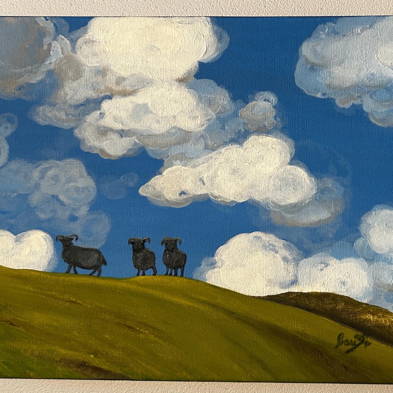 Acrylic Painting Sheep - Etsy
