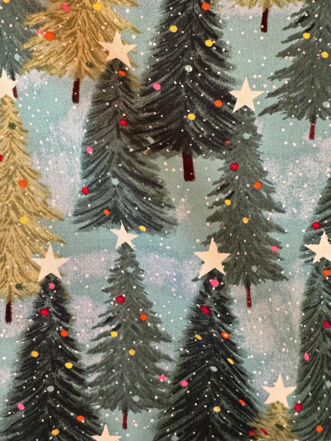 Christmas Tree Fabric | 100% Cotton | Fat Quarter - Etsy