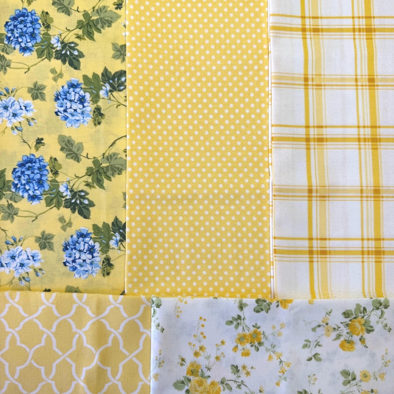 Yellow Floral Fabric - Etsy