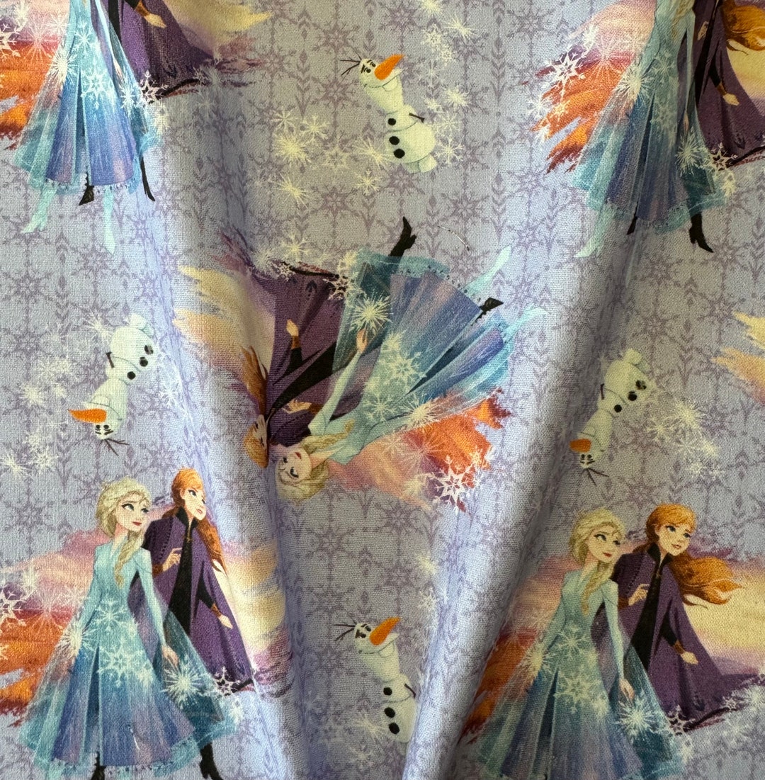 Princess Frozen Fabric | 100% Cotton | Ice Queen Elsa - Etsy