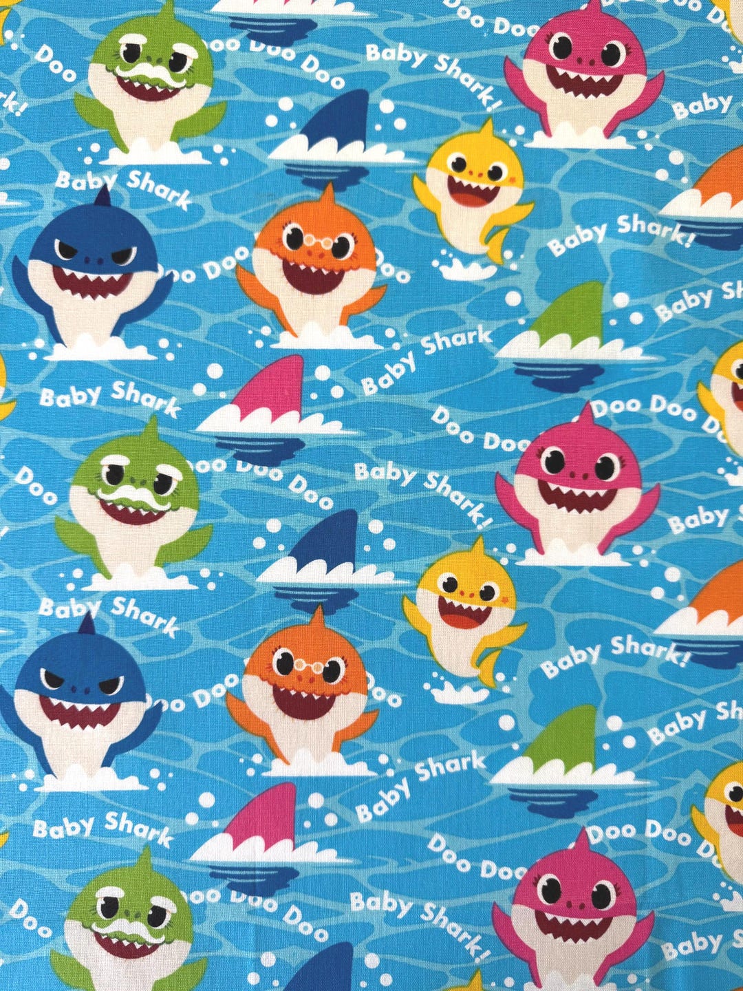 Fat Quarter | Baby Shark Cotton Fabric - Etsy