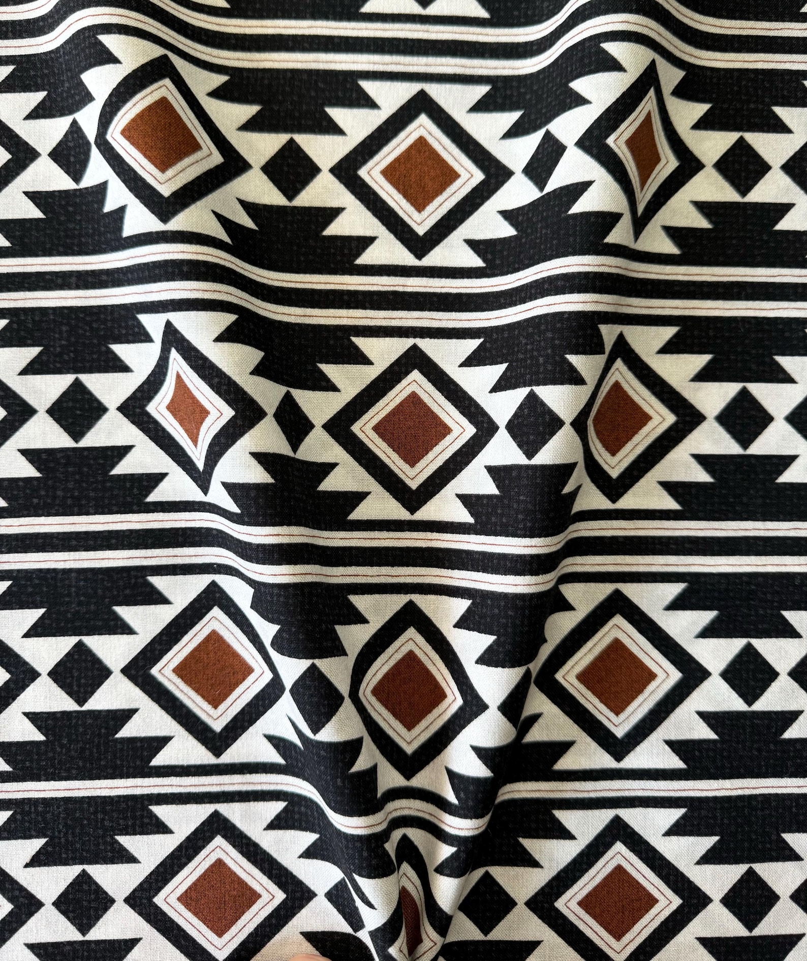 Geometric Aztec Western Fabric | Fat Quarter | Cotton - Etsy