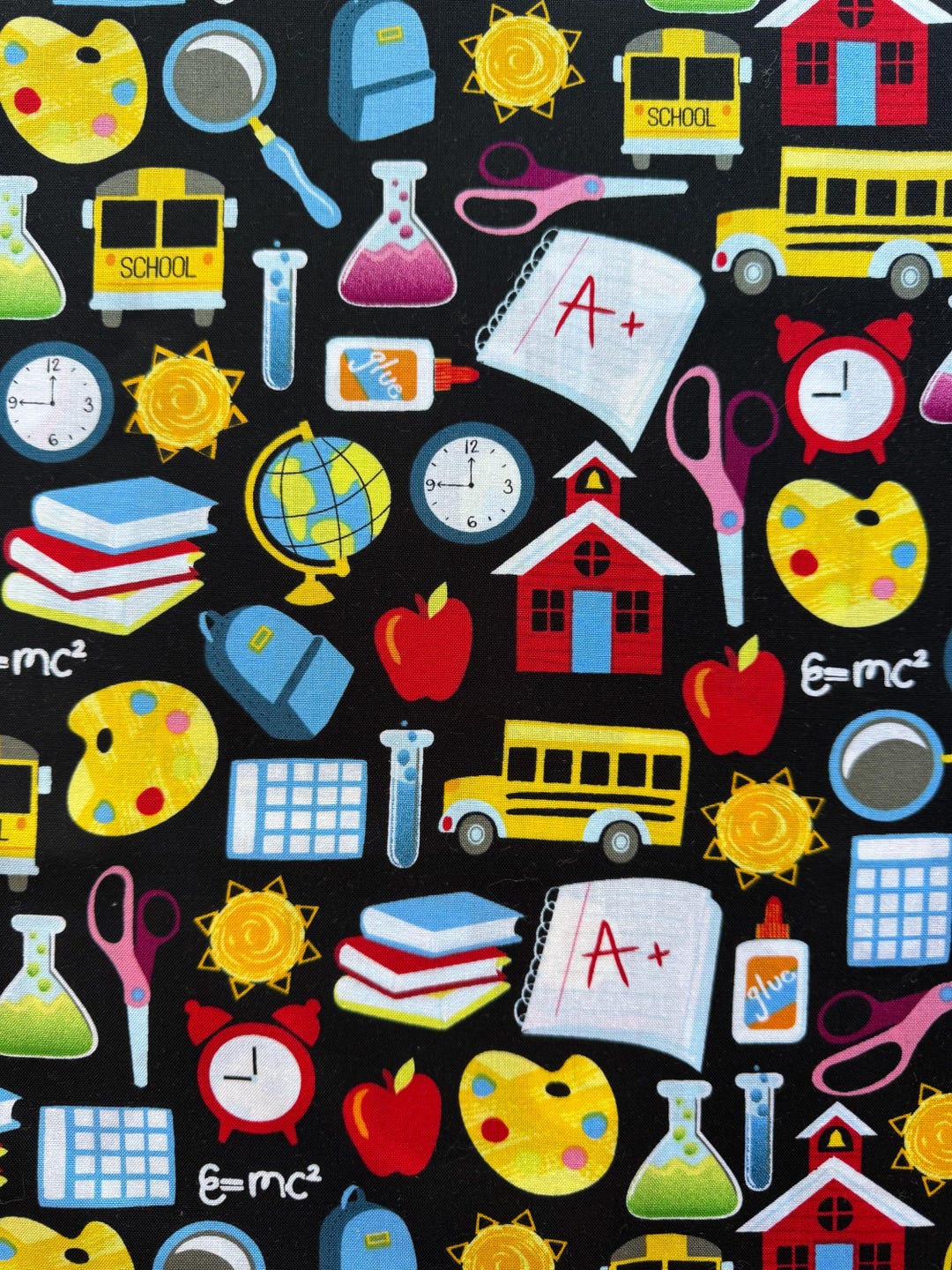 Fat Quarter | Back to School | Classroom | Bus Cotton Fabric - Etsy