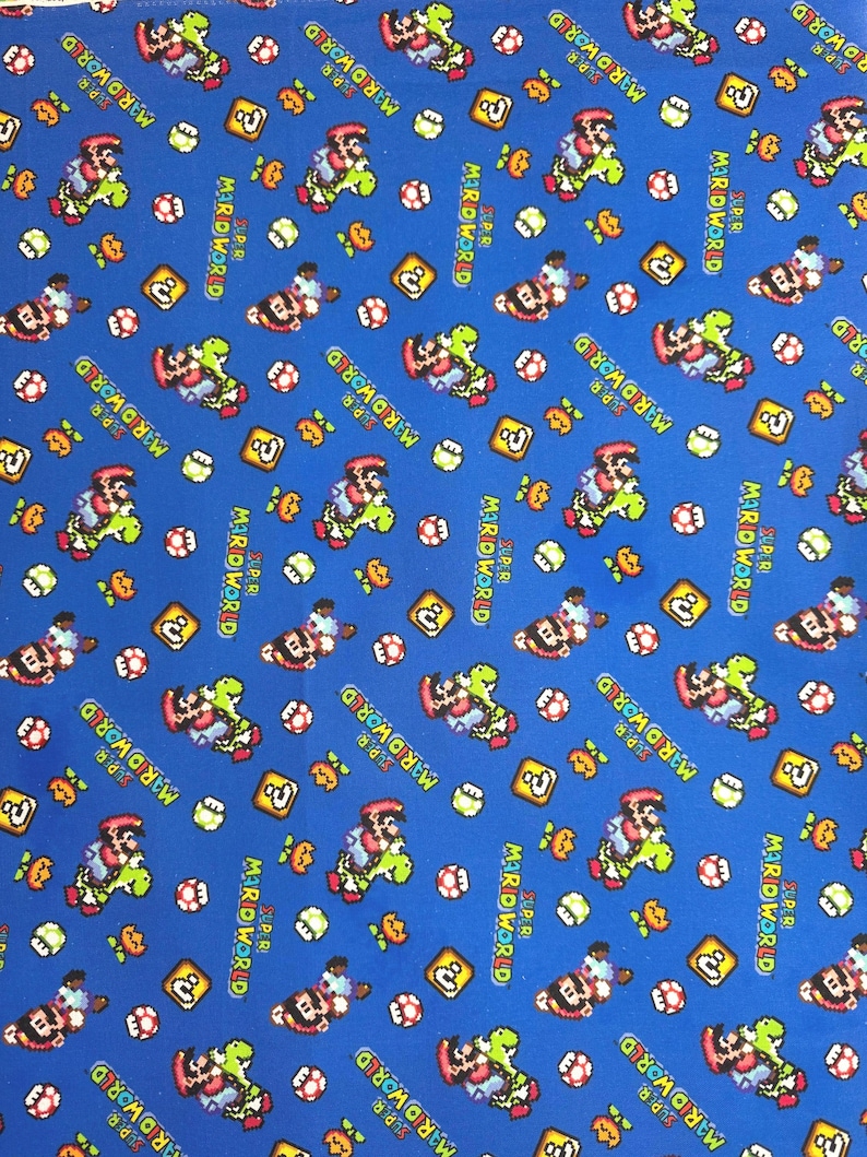 Fat Quarter | Super Mario World Cotton Fabric - Etsy