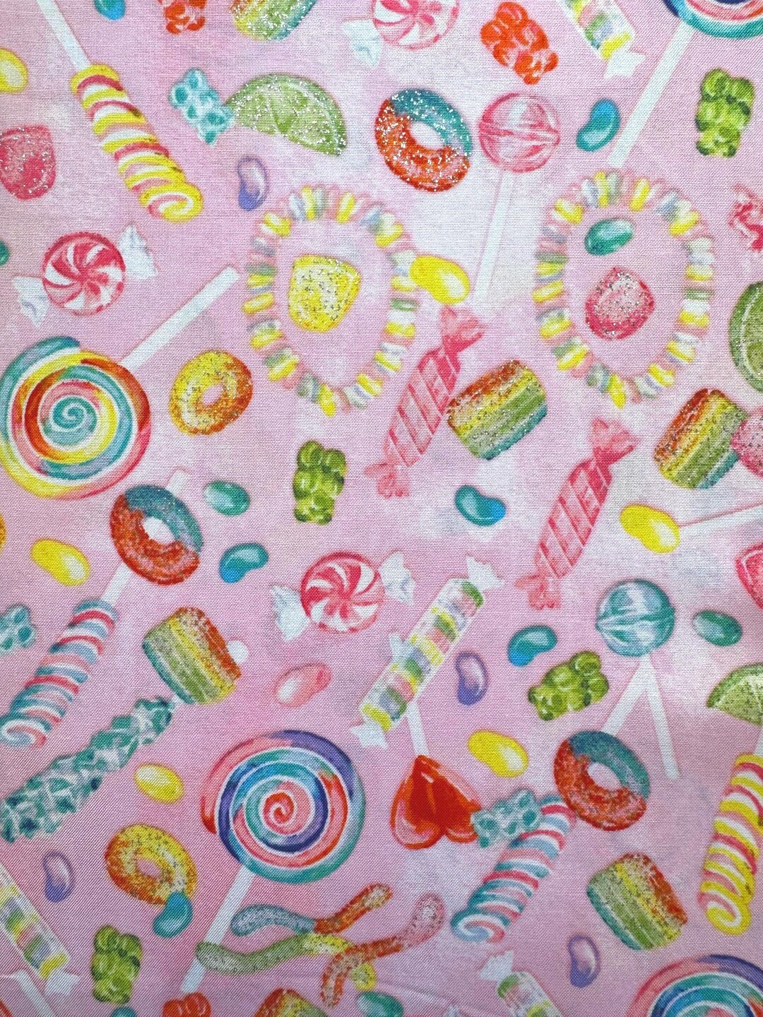 Fat Quarter | Candy Popsicle Glitter Cotton Fabric | Pink Sweets - Etsy