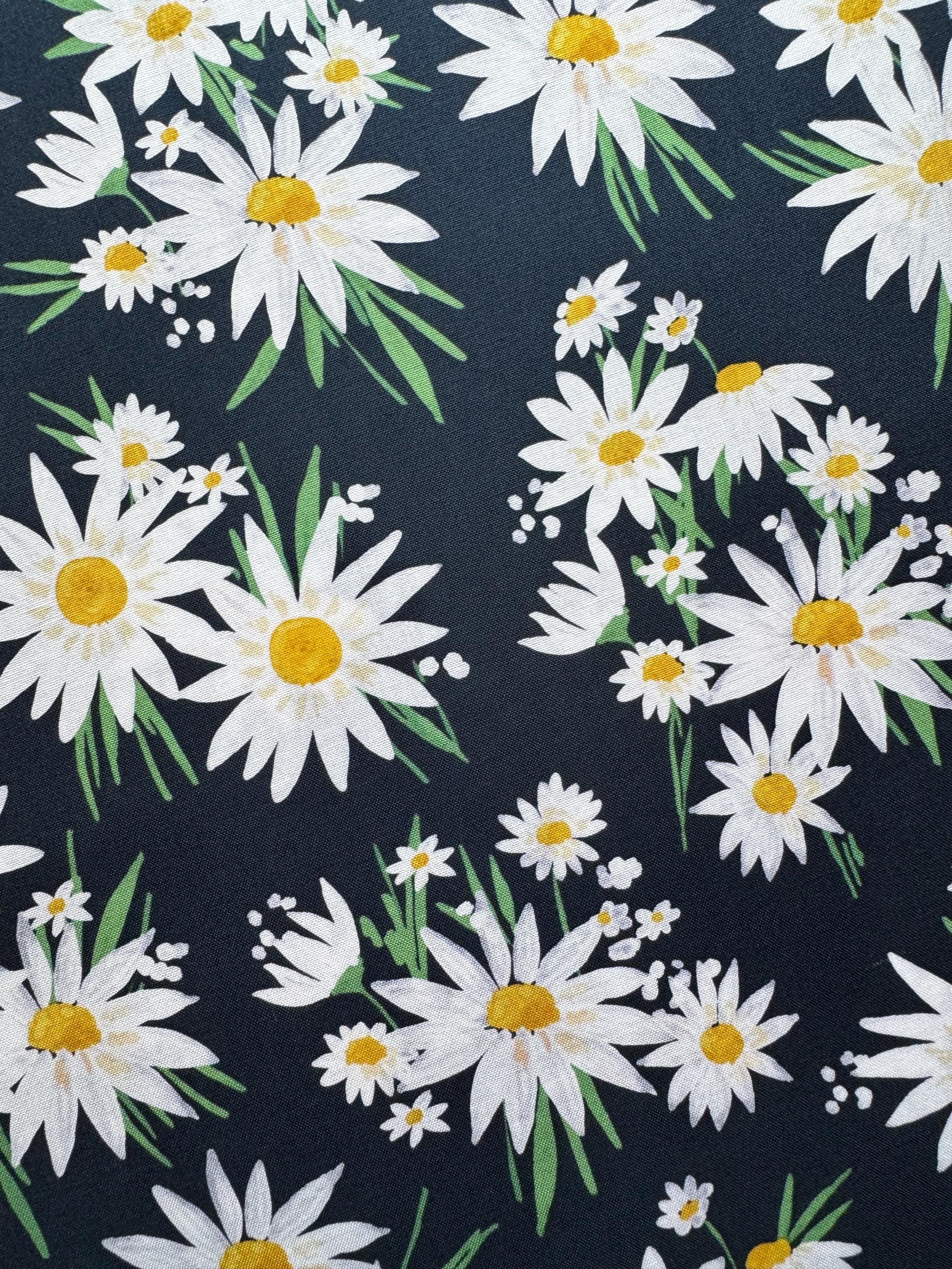 Fat Quarter | Navy Floral Blue Roses Cotton Fabric - Etsy
