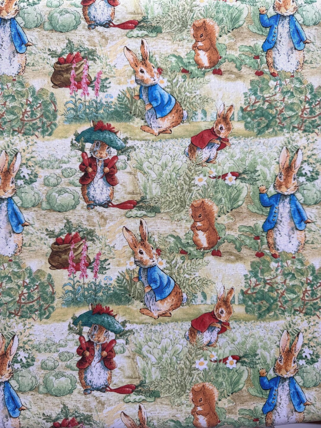 Fat Quarter | Peter Rabbit in the Garden Cotton Fabric - Etsy