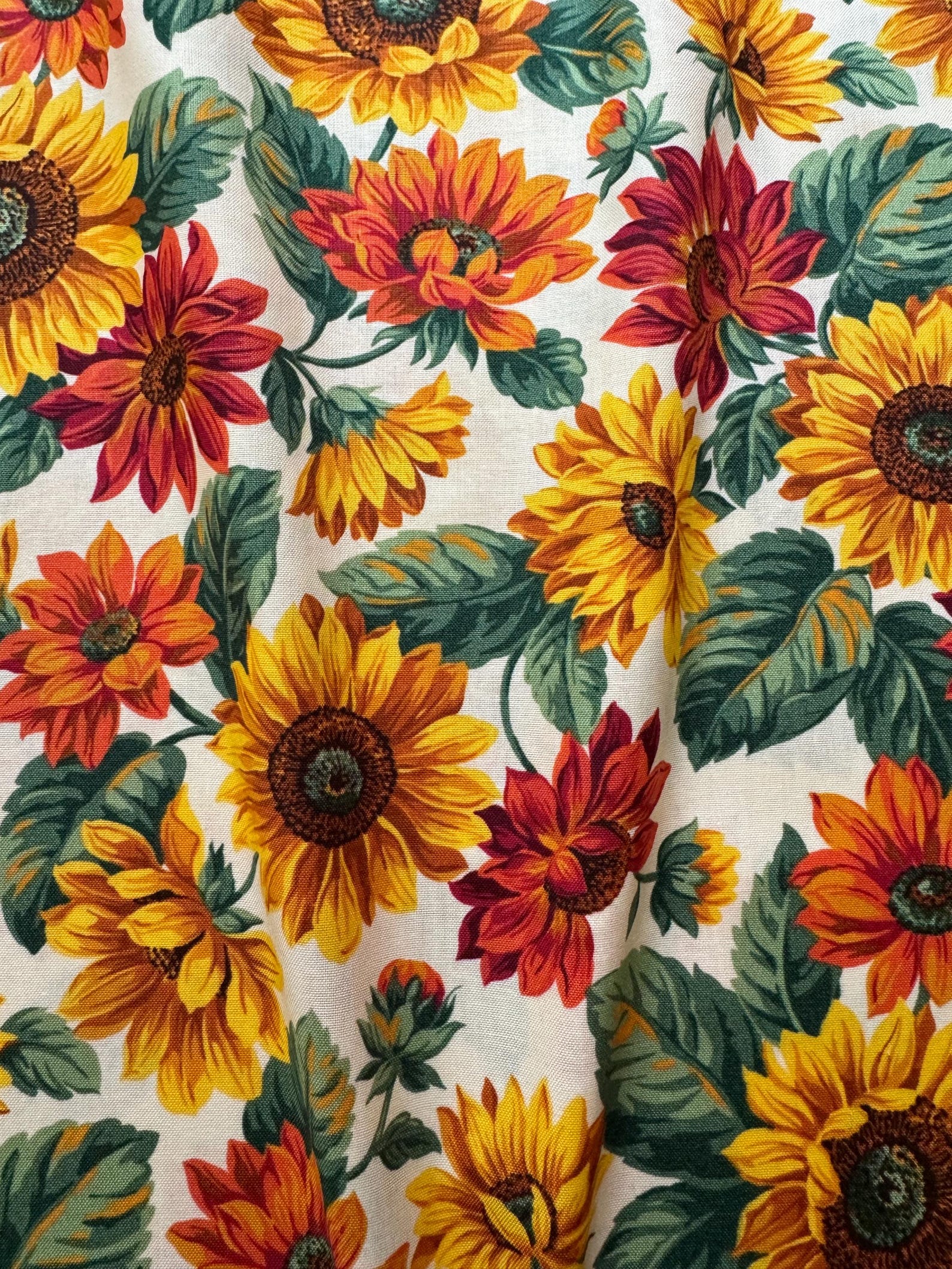 Sunflowers Cotton Fabric Fat Quarter - Etsy