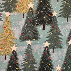 Christmas Tree Fabric | 100% Cotton | Fat Quarter - Etsy