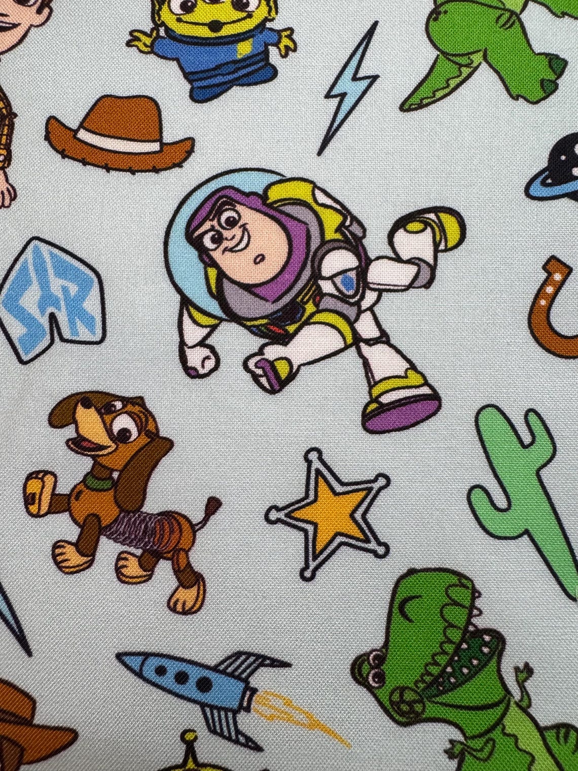 Fat Quarter | Toy Story Buzz Woody Cotton Fabric - Etsy