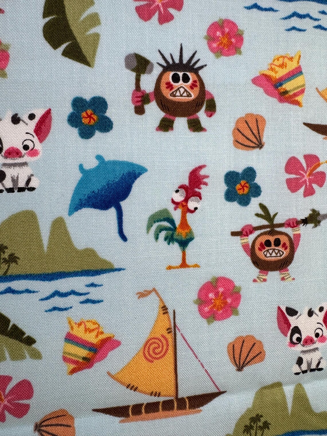 Fat Quarter | Moana Friends and Characters Cotton Fabric - Etsy