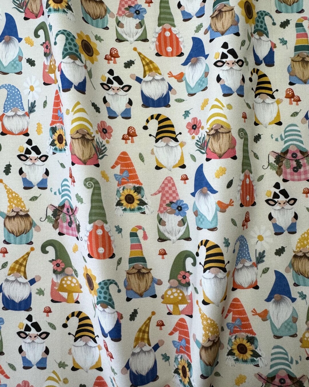 Garden Gnomes Fabric | Fat Quarter | Cottagcore - Etsy