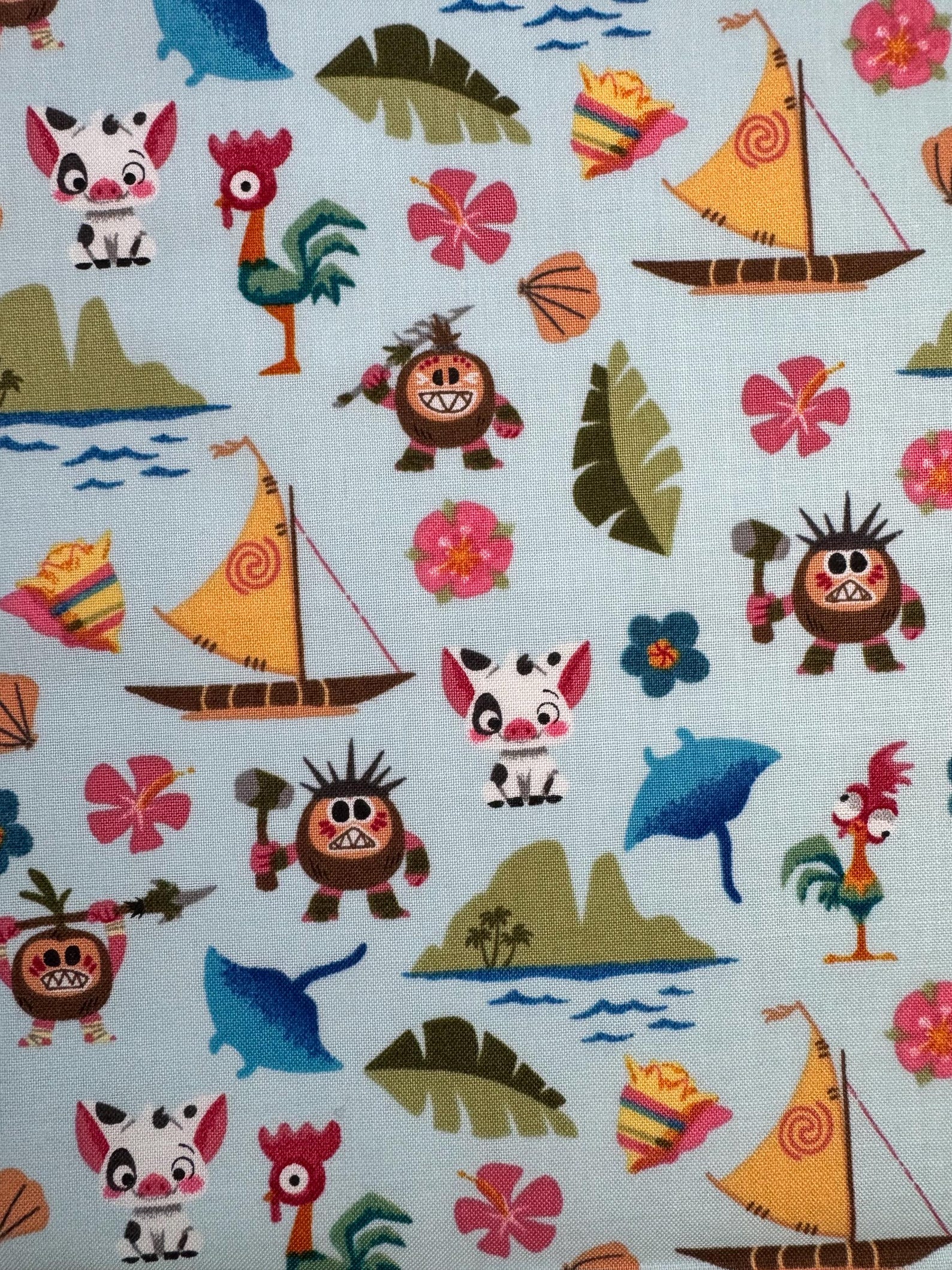 Fat Quarter | Moana Friends and Characters Cotton Fabric - Etsy