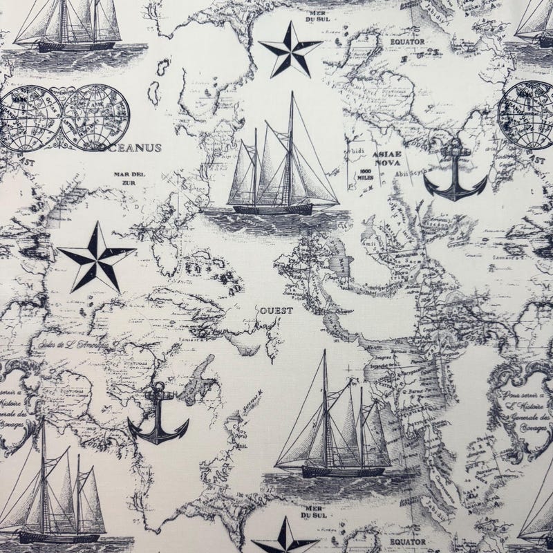 Sailboat Fabric - Etsy