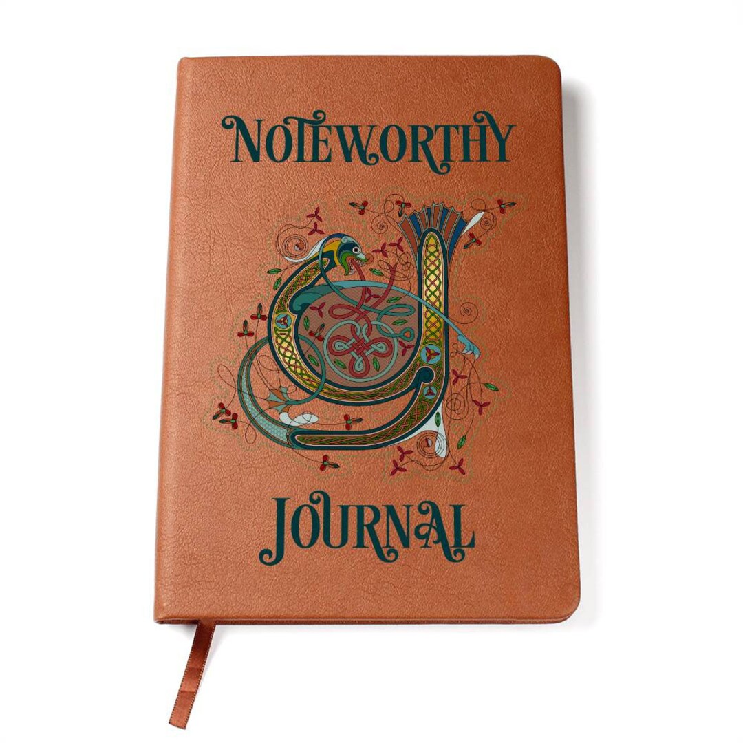 Medieval Bestiary Monogrammed Art Lettering Y Leather Cover Journal ...