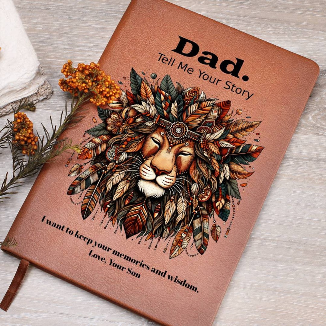 Tell Me Your Story Dad, Journal for Father and Son, Memory Keepsake ...