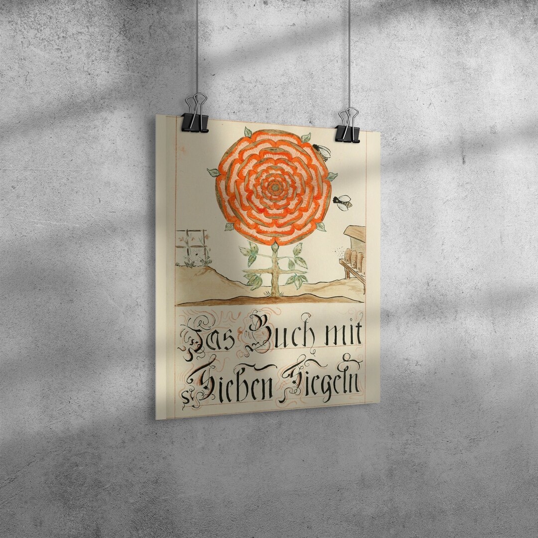 Rosy Cross Vintage Poster Inspired by Manly P. Hall Box Collection ...