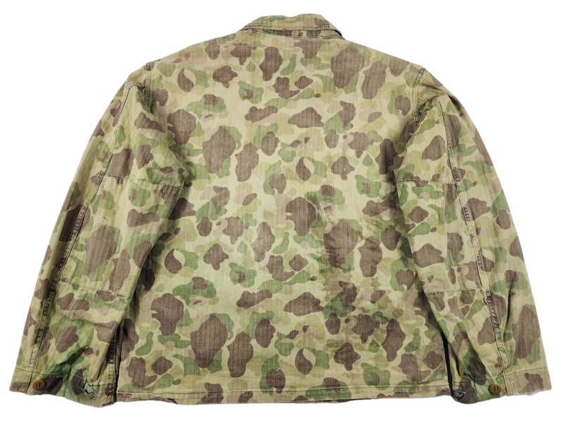 WWII US Army HBT Frogskin Camouflage M-43 Field Reworked Jacket 1940's ...
