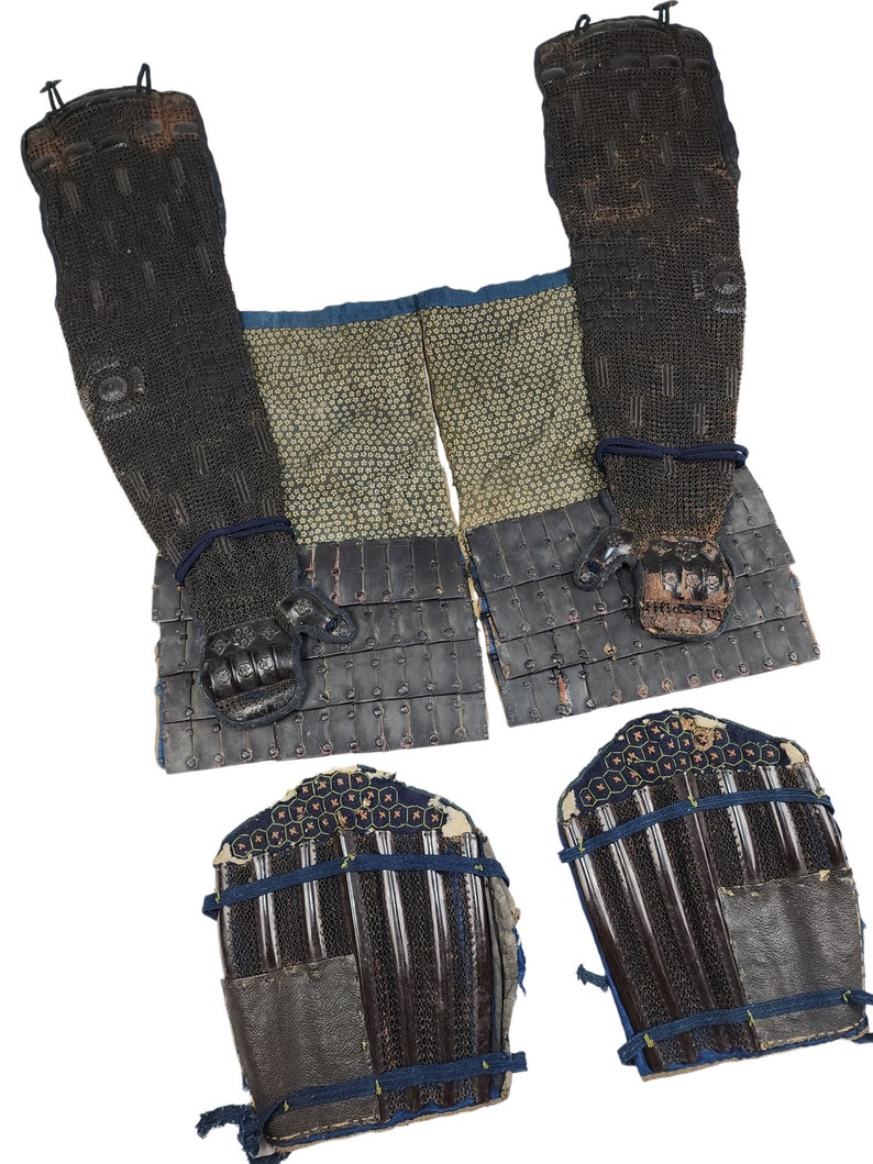 Original 17th Century Japanese Armour Edo Period Set of 3 Armour ...