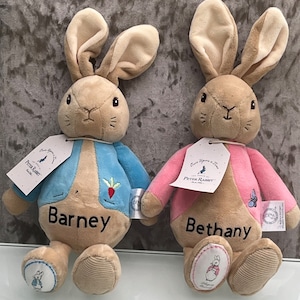 Personalised My First Peter Rabbit Plush | Custom Baby Gift | Soft Toy ...