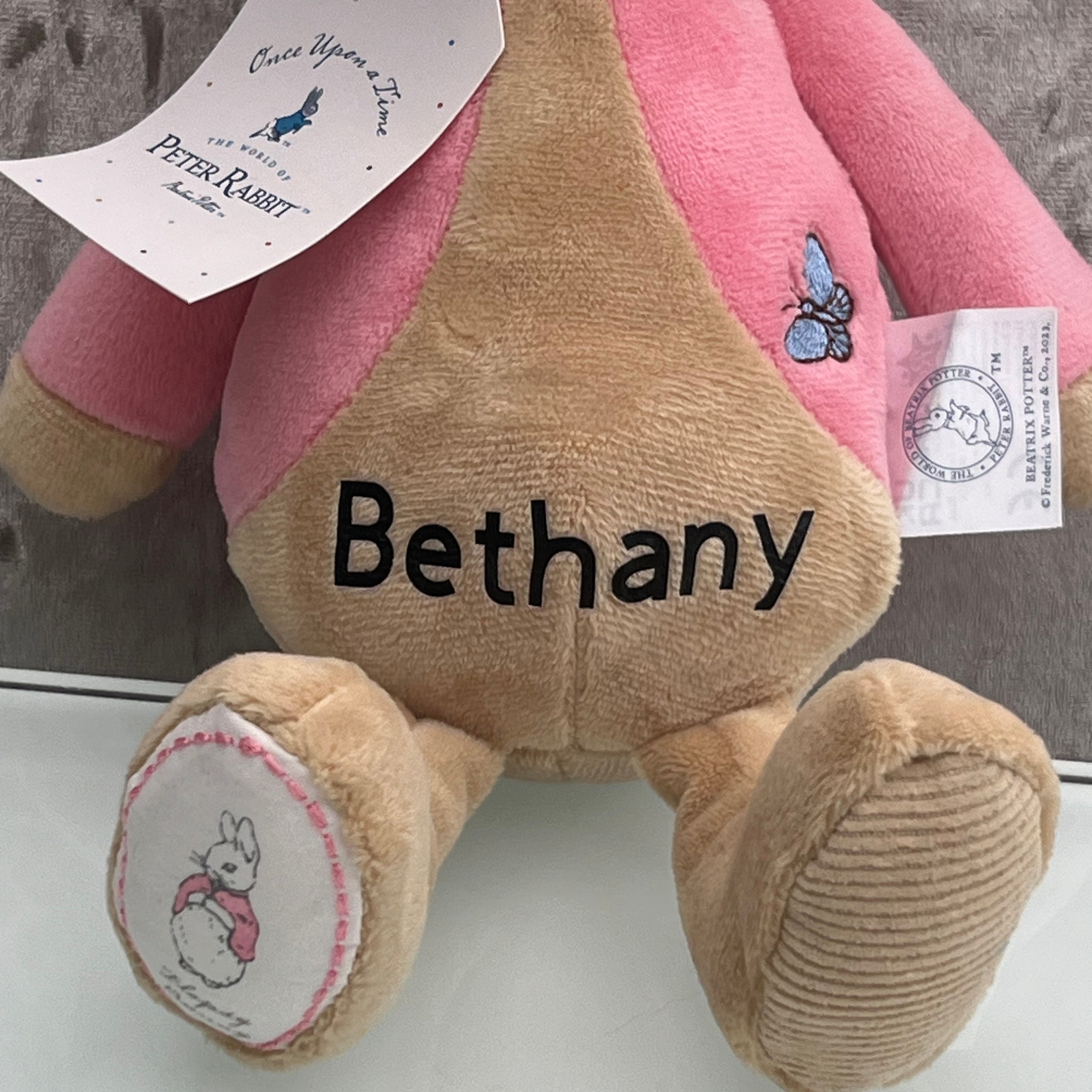 Personalised Flopsy Bunny Peter Rabbit Beatrix Potter Soft Toy With ...