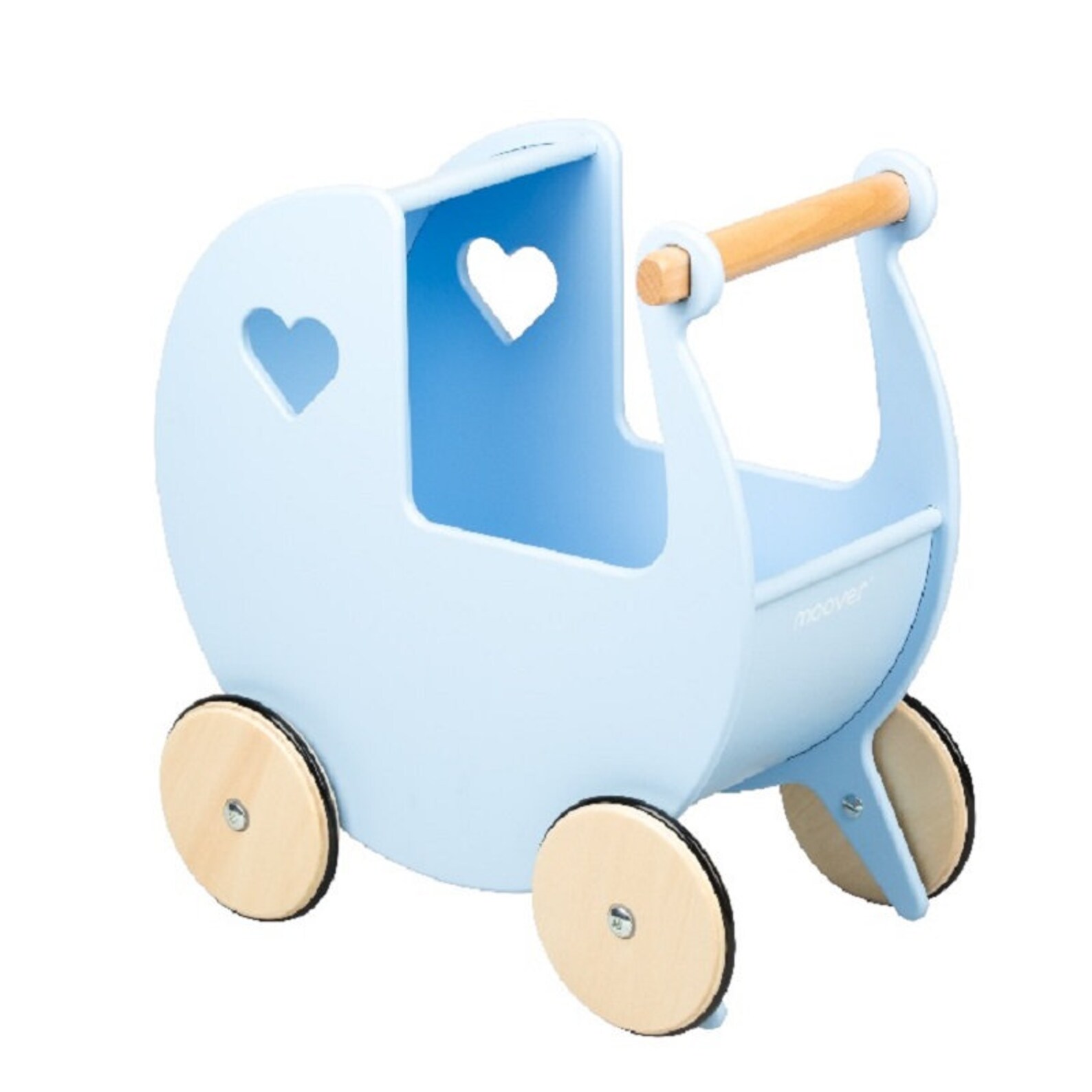Personalised Wooden Dolls Pram in Pink Blue or White - Etsy