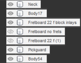 3D Guitar Model Raven .dxf File - Etsy