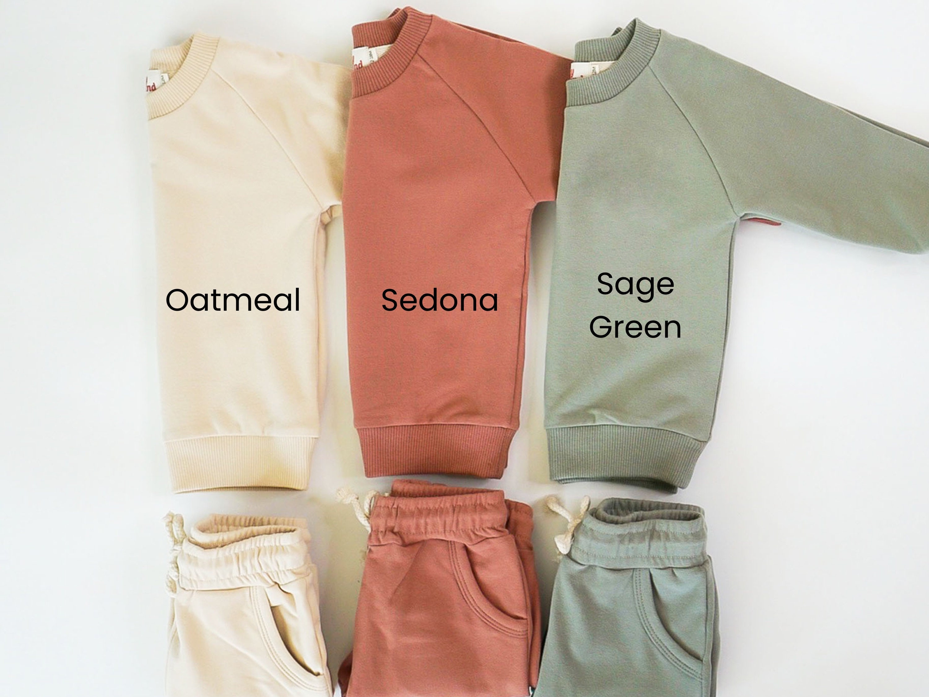 Jogger Set for Kids 2 Piece Sweatshirt Set Name Centered - Etsy