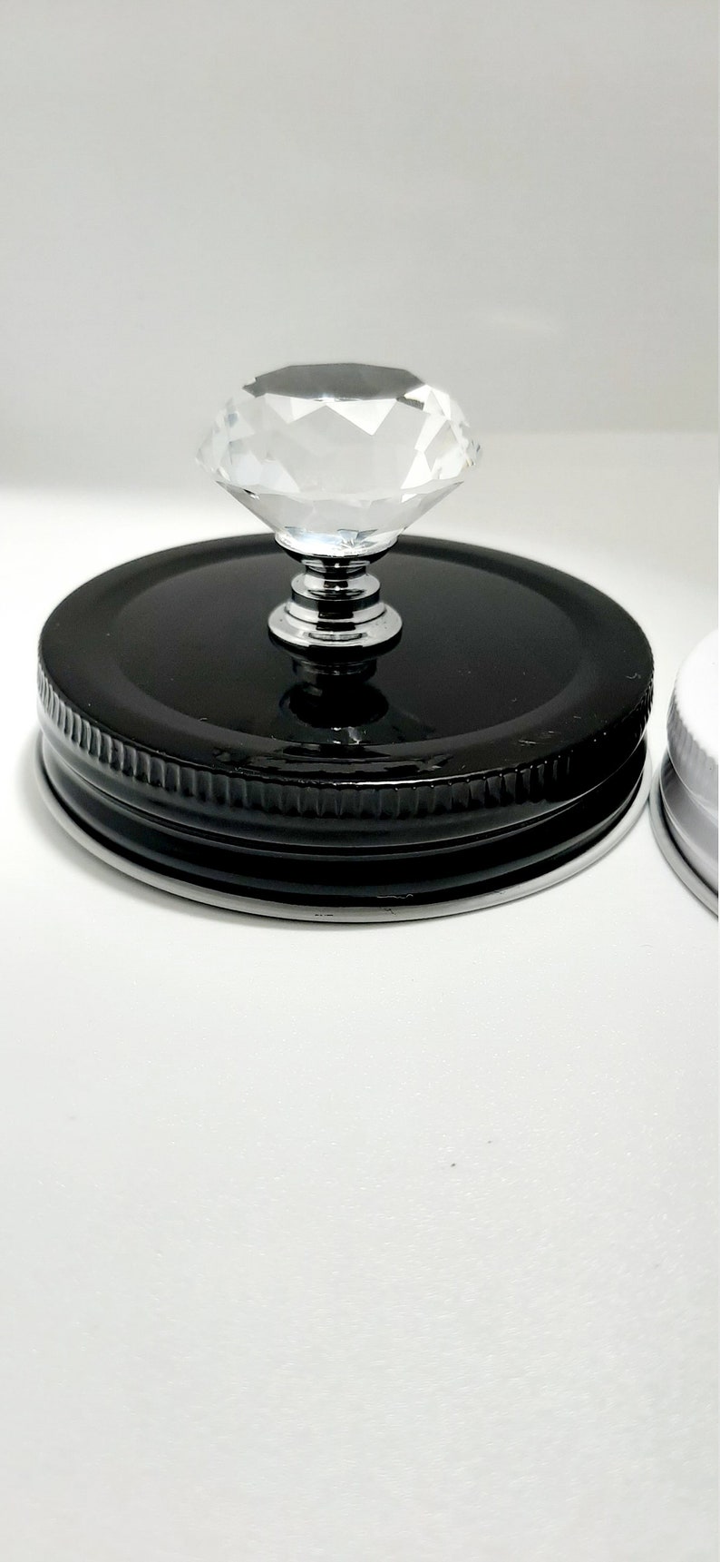 Crystal Knob Decorative Mason Jar Lid - Etsy