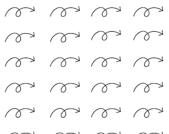 Arrow stickers | Etsy