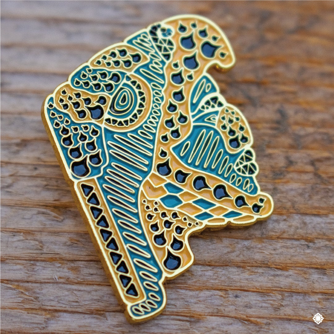 Eagle Warrior Enamel Pin - Etsy