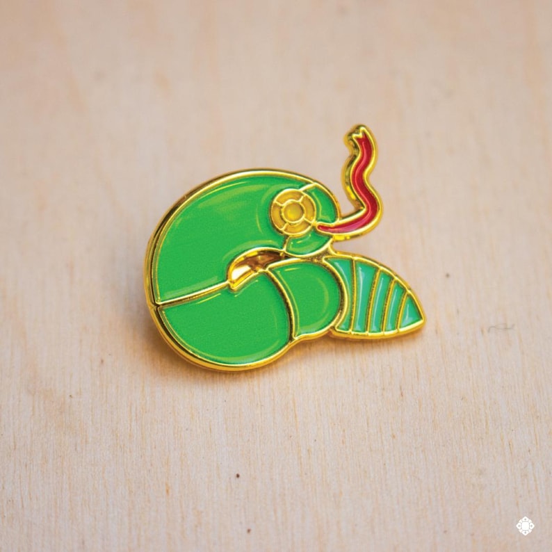 Coatl (snake) Mini Enamel Pin - Etsy