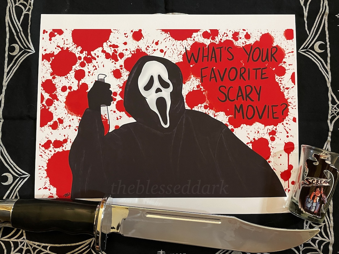 Scary Movie Killer Print // Horror // Halloween - Etsy