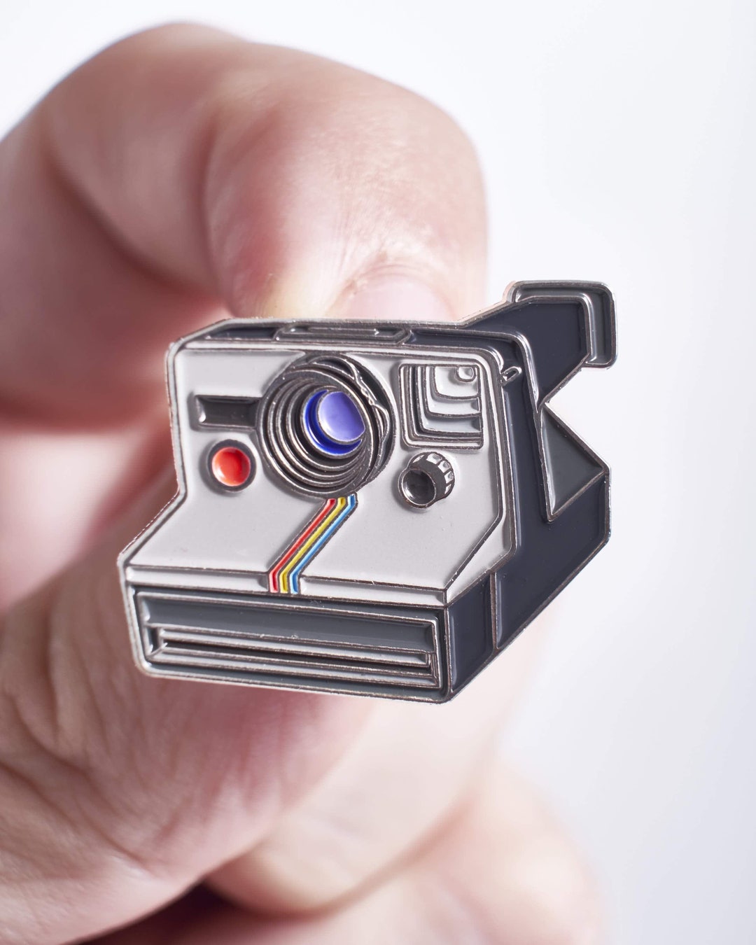Polaroid One Step Rainbow Instant Film Camera Enamel Pin - Etsy