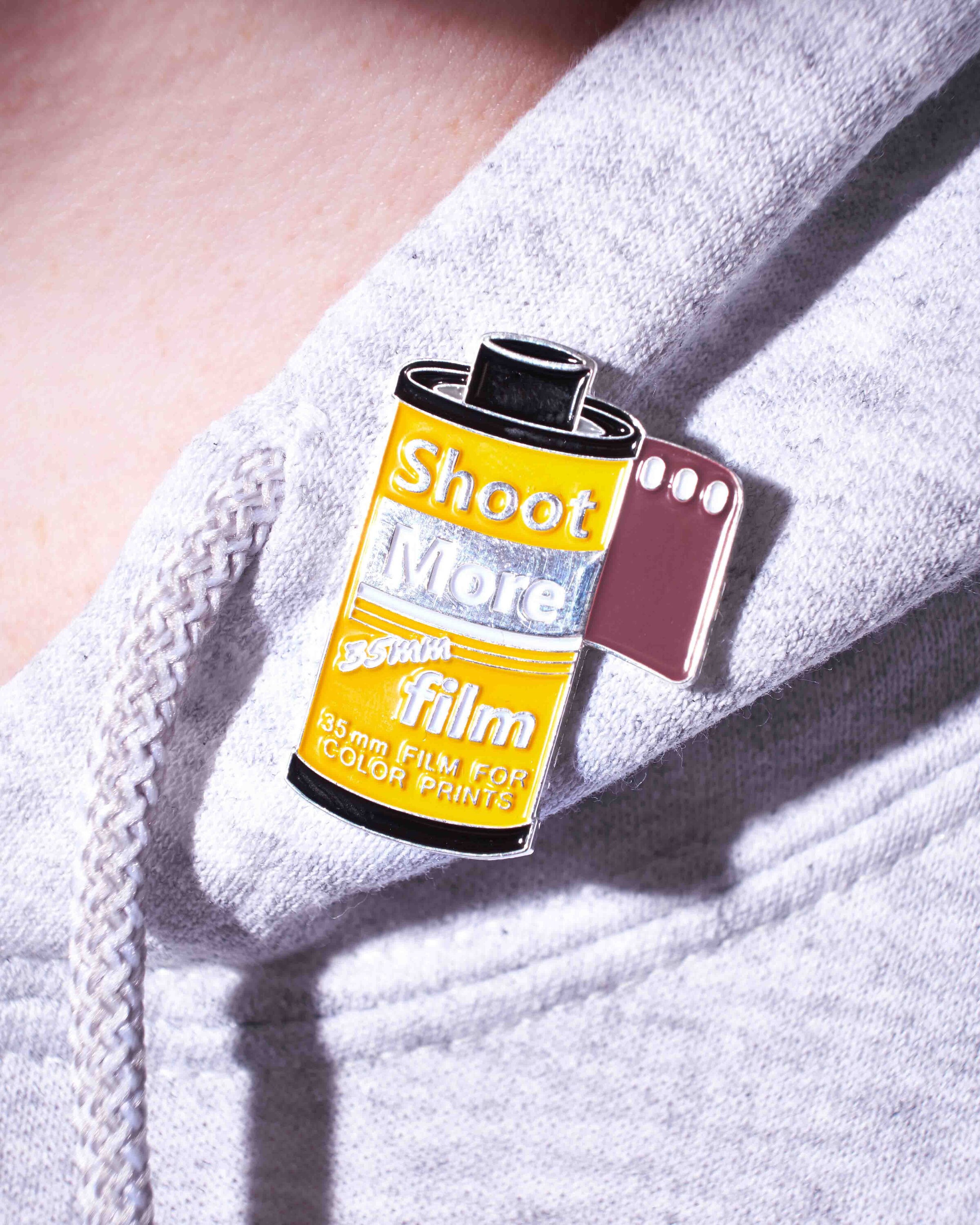 Shoot More 35mm Film Enamel Pin - Etsy